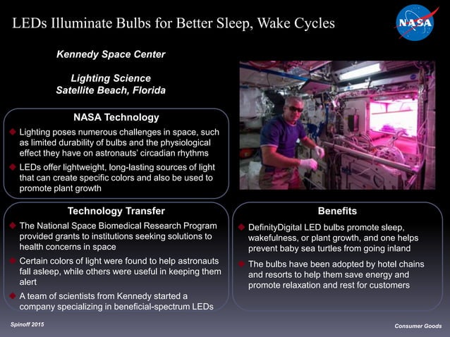 NASA Spinoff 2015 Presentation | PPTX