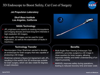 New Hospital Spin Off Nasa Rover