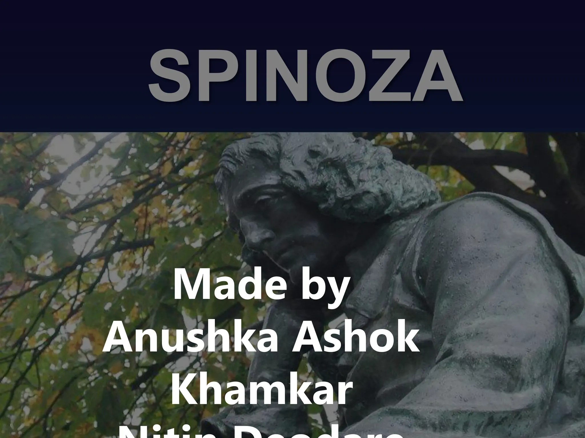 spinoza and his great principles and thoughts | PPTX