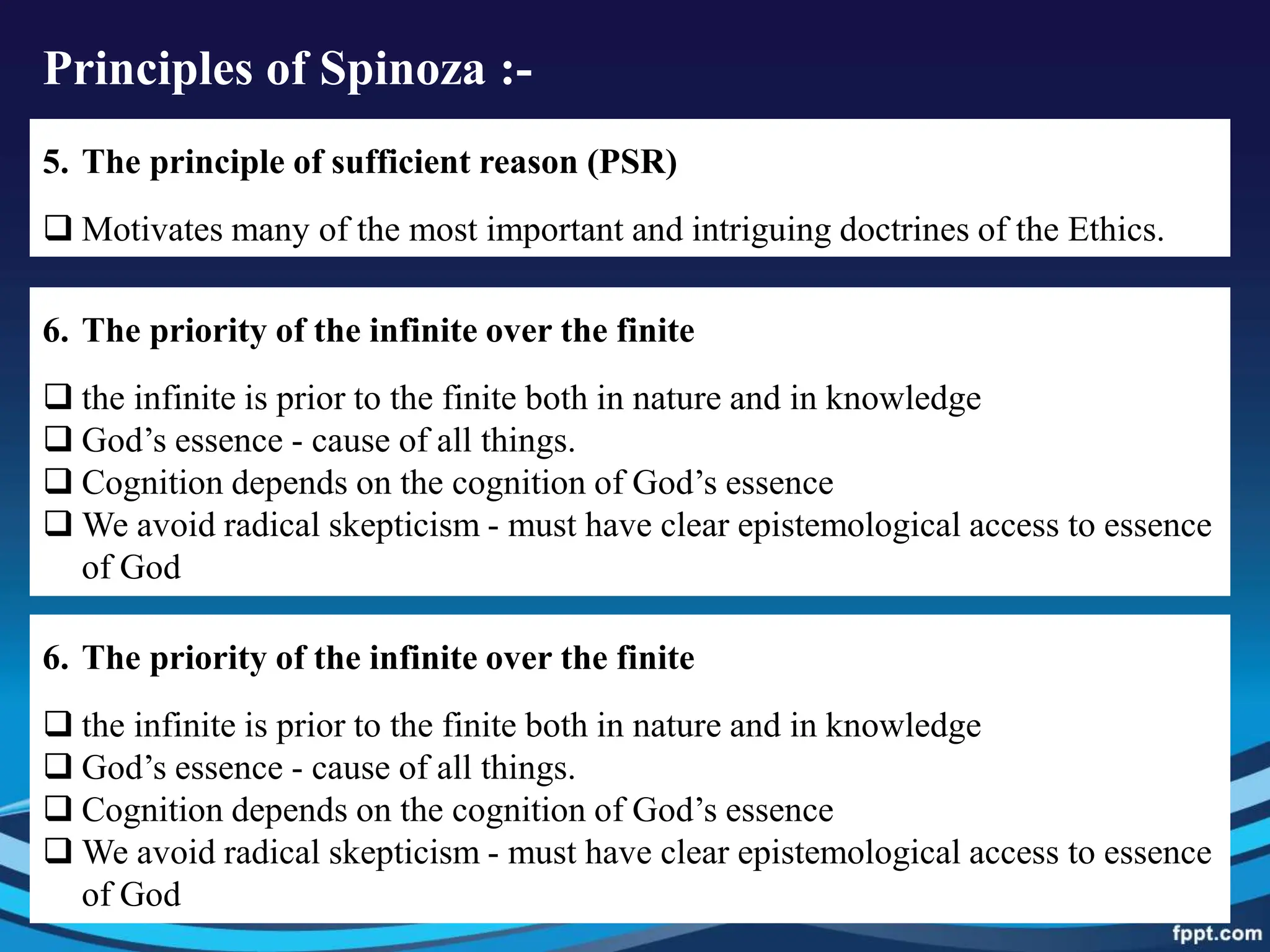 spinoza and his great principles and thoughts | PPTX