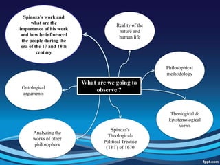 spinoza and his great principles and thoughts | PPTX