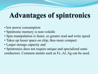 Spintronics | PPTX