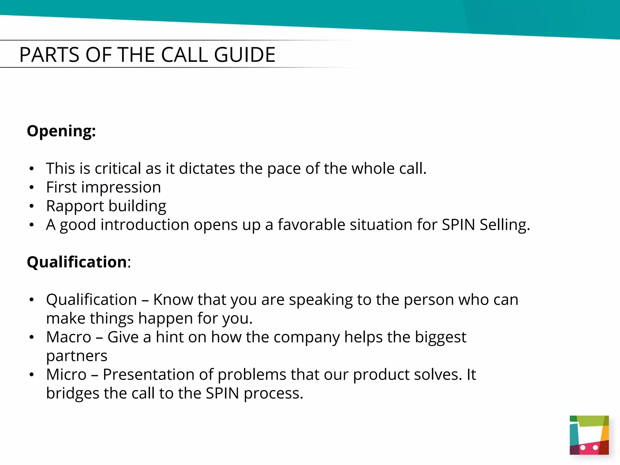 Spin selling training | PDF