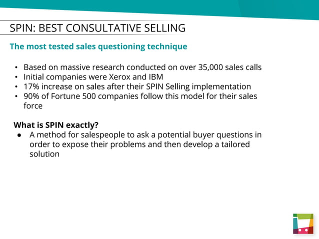 Spin selling training | PDF | Sales | Business