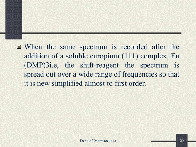 SPIN SPIN coupling, decoupling and shift reagents | PPT