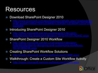SharePoint Intelligence Extending Share Point Designer 2010 Workflows ...