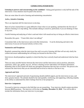 Sp interview question types | DOC