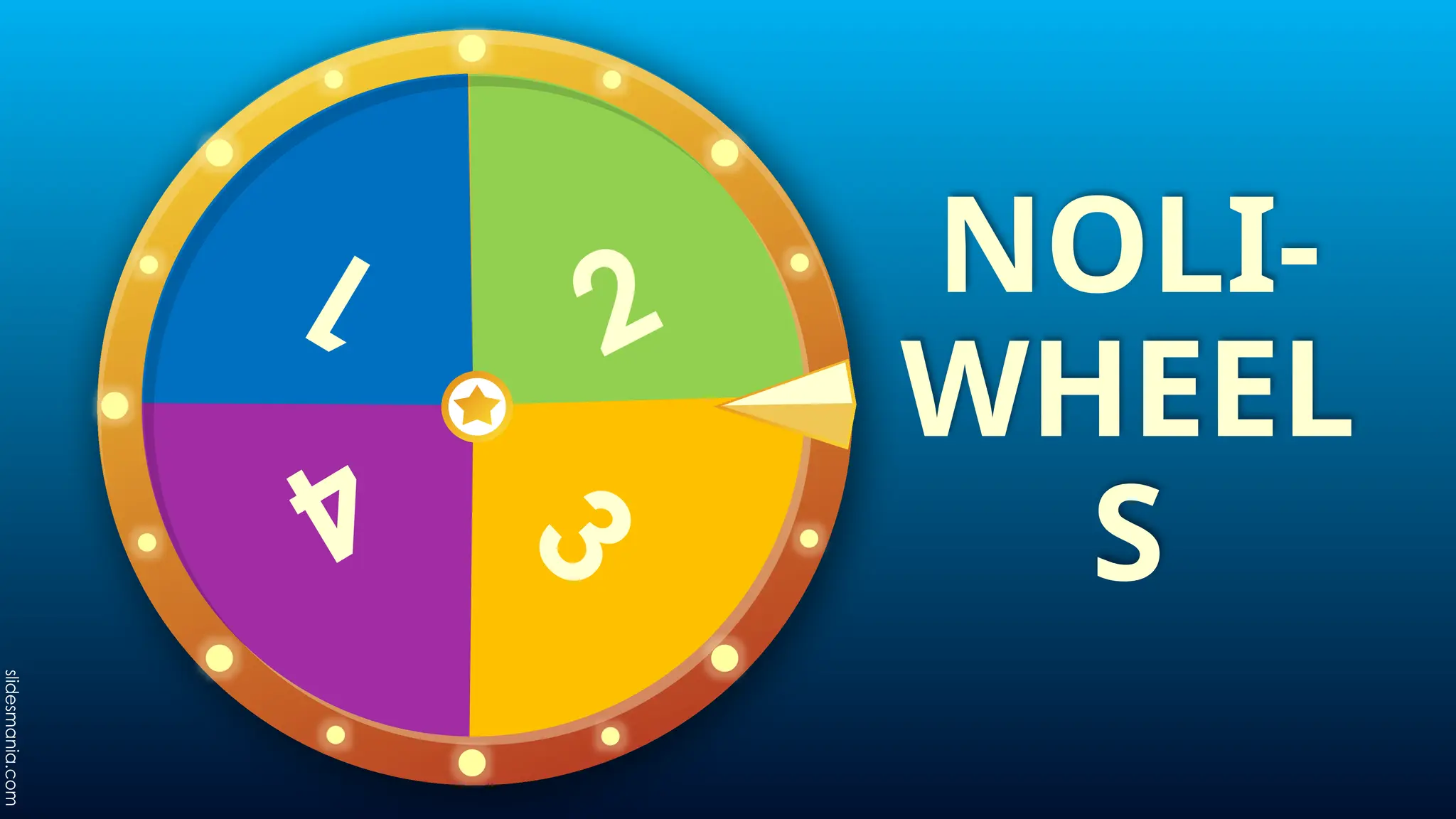 Spin the Wheel ppt template you can edit if you want it | PPTX