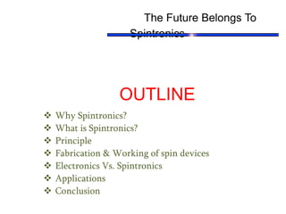 Spintronics | PPTX | Physics | Science
