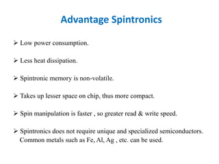 Spintronics | PPTX