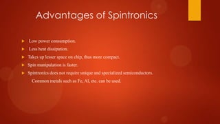 Spintronics | PPTX