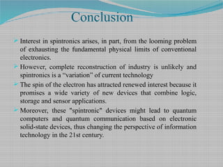 Spintronics & MRAM | PPT