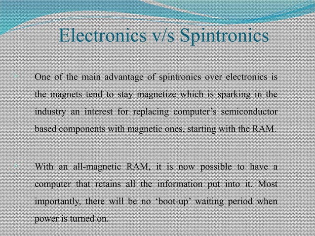 Spintronics & MRAM | PPT