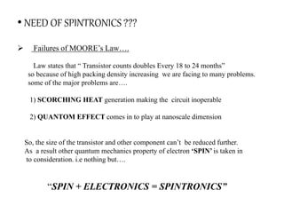 Spintronics Introduction (BASIC) | PPTX