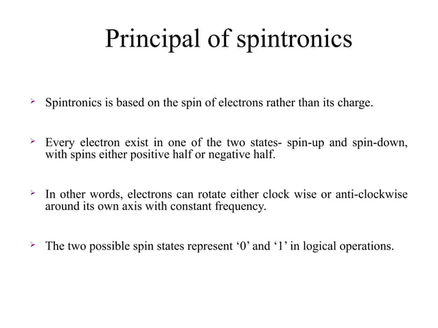 Spintronics | PPT