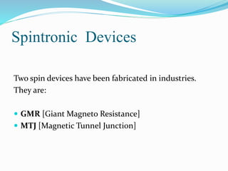 Spintronics | PPTX