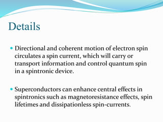 Spintronics | PPTX