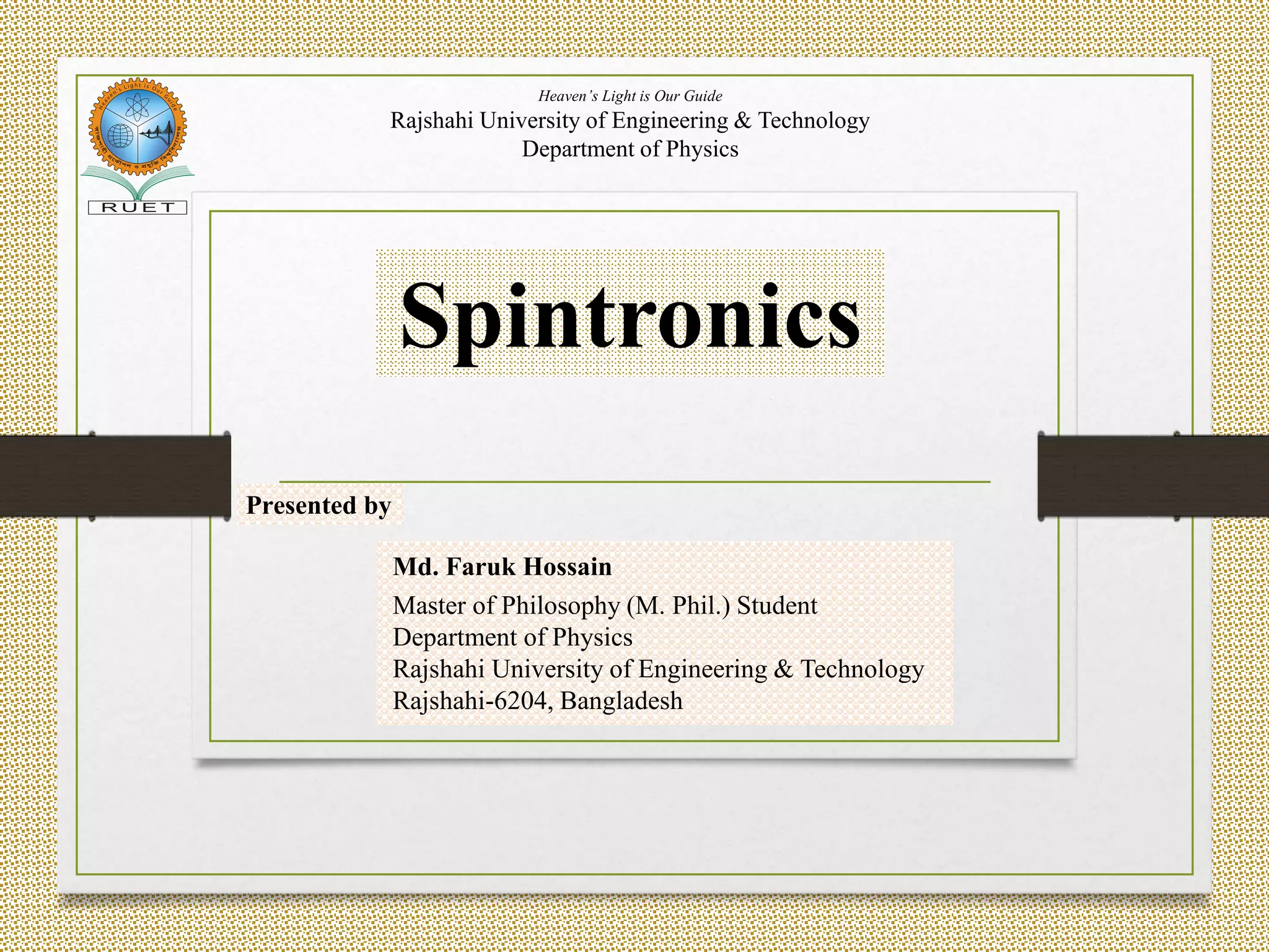 Spintronics | PPT