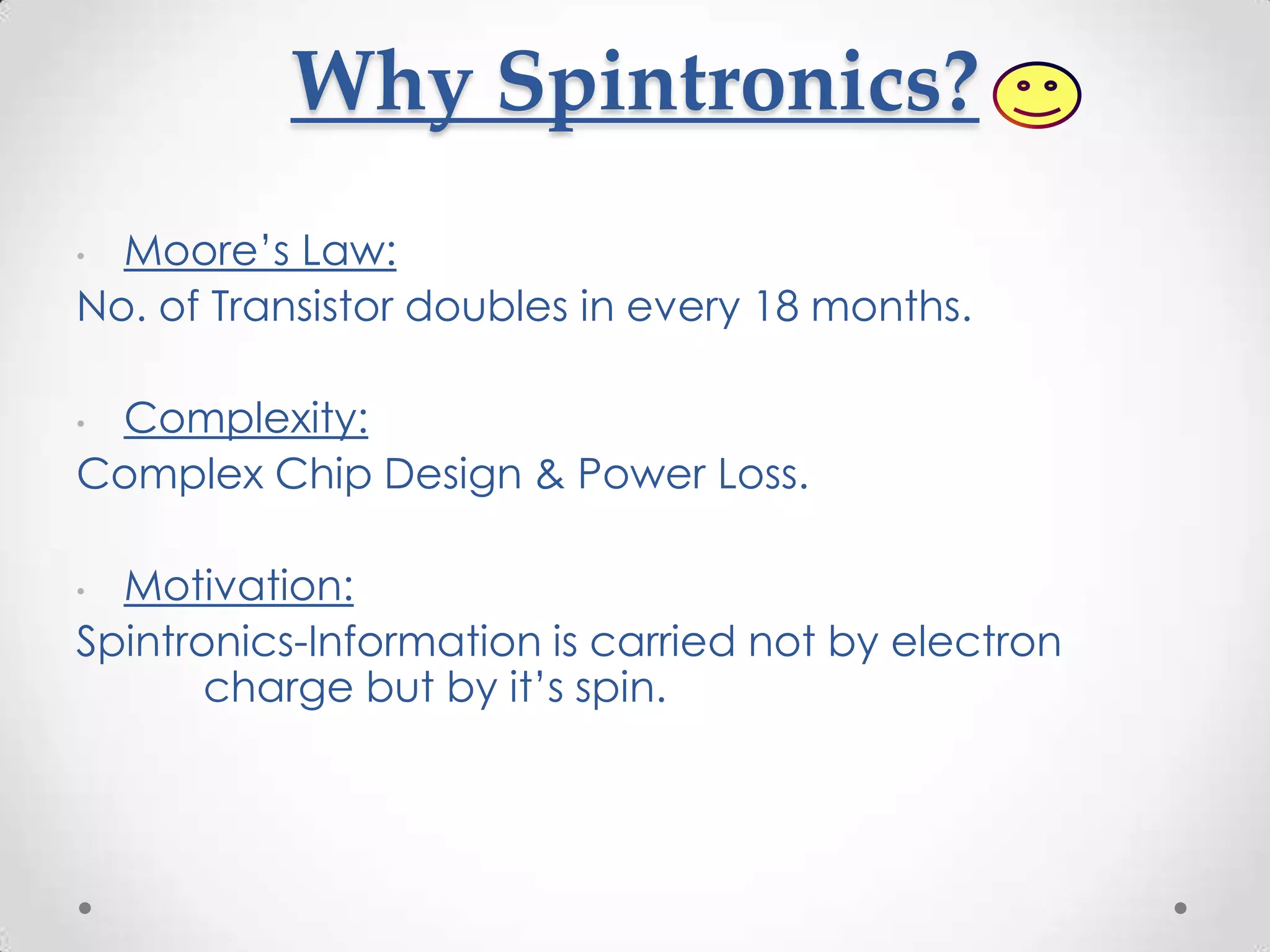 Spintronics ppt | PPTX