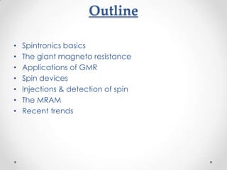 Spintronics ppt | PPTX