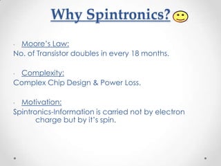 Spintronics ppt | PPTX