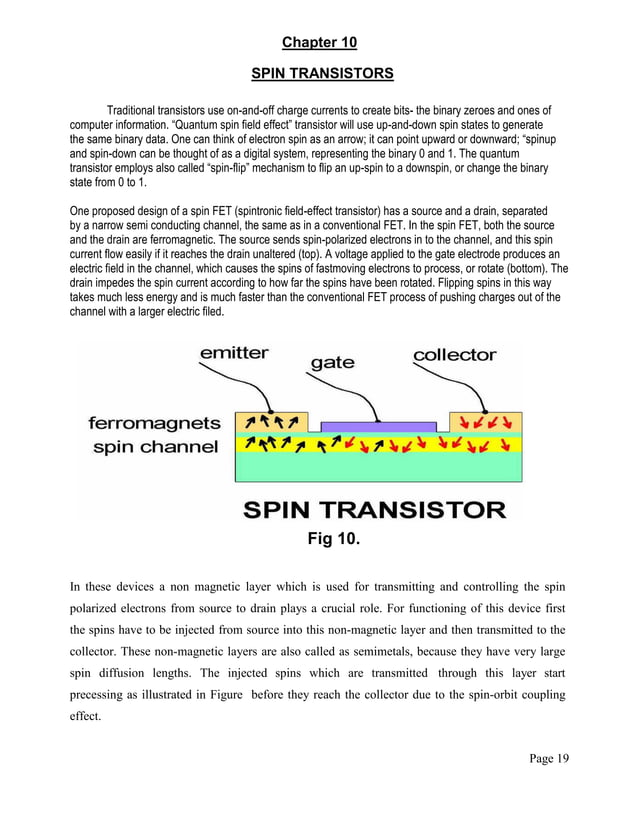 Spintronics report | PDF | Physics | Science