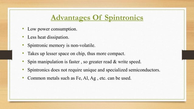 Spintronics Technology | PPTX | Data Storage and Warehousing | Computing