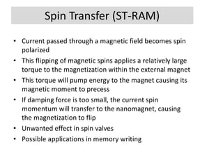 Spintronics-where the spin around happens | PPT