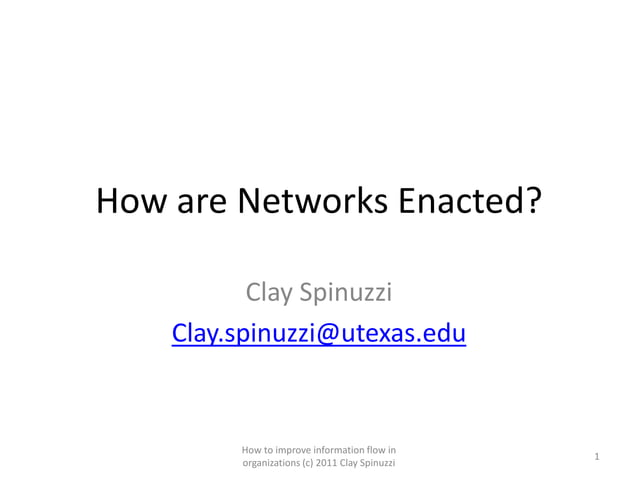 Spinuzzi network-5 | PPT