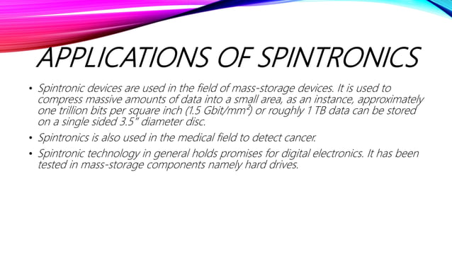 Spin valve sensor - spintronics | PPT