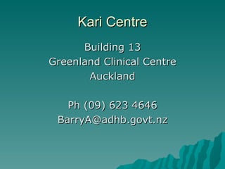 Cultural Workers and Advice - A Kari Centre Model | PPS