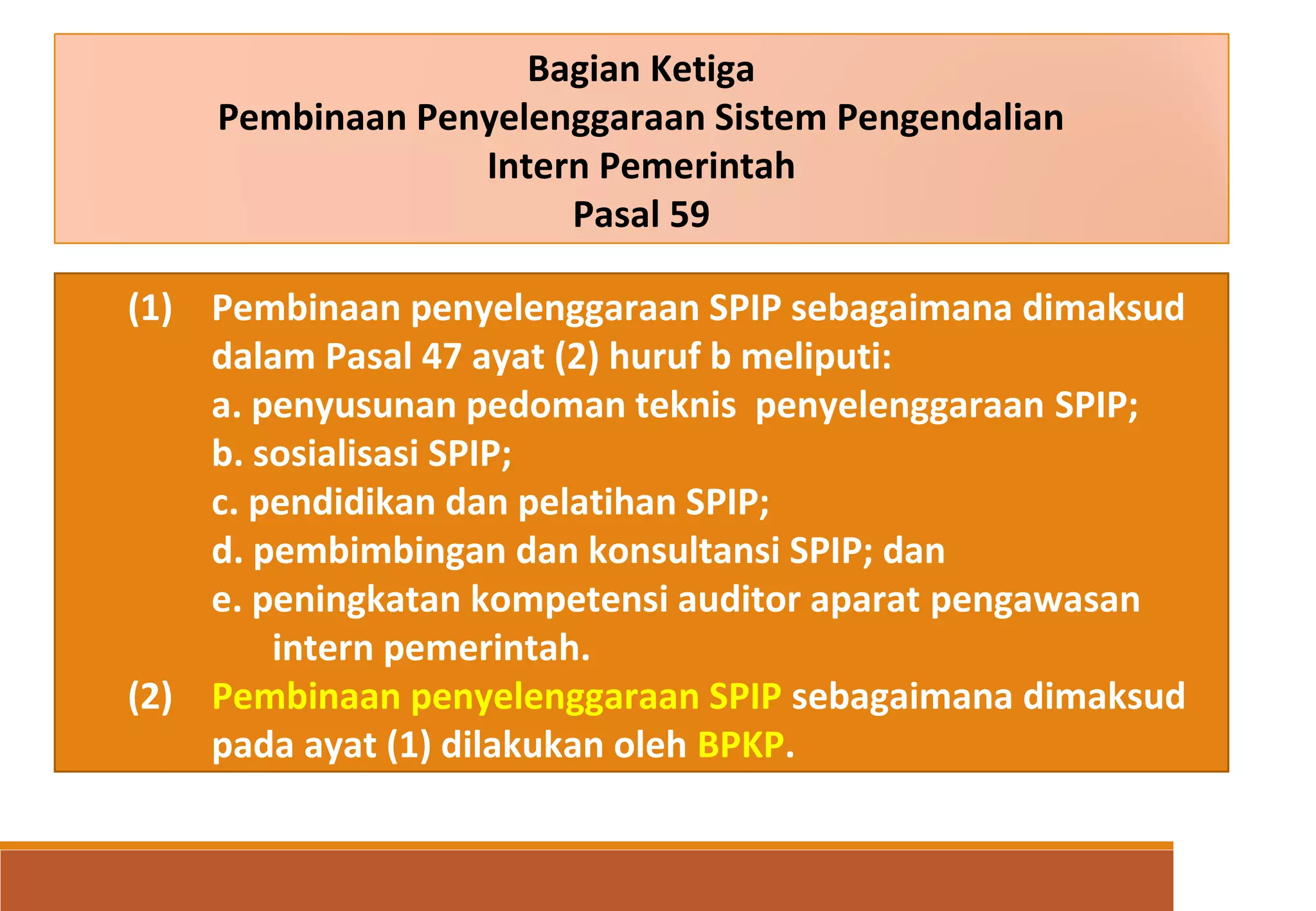 Sistem Pengendalian Intern Pemerintah | PPT