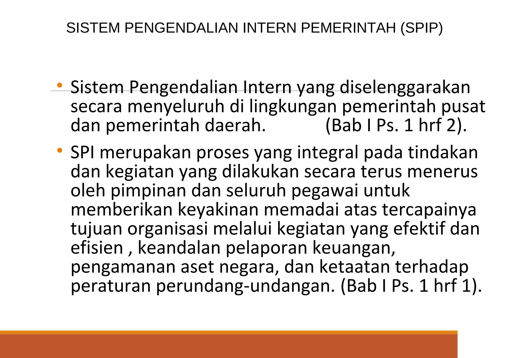 Sistem Pengendalian Intern Pemerintah | PPT