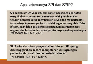 Sistem Pengendalian Intern Pemerintah | PPT