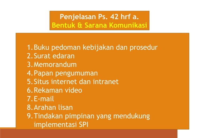 Sistem Pengendalian Intern Pemerintah | PPT