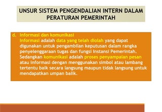 Sistem Pengendalian Intern Pemerintah | PPT