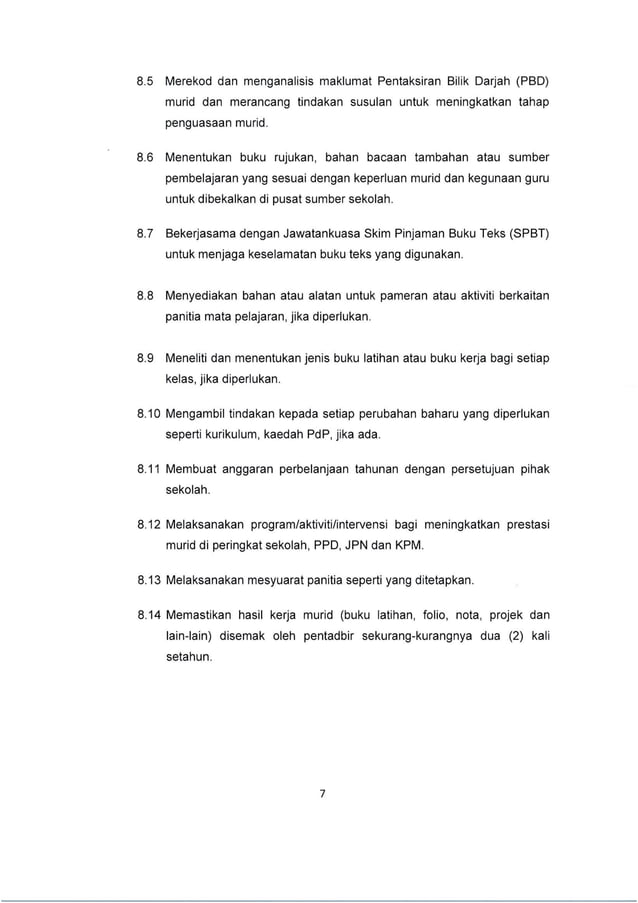 SPI KPM BIL. 2 TAHUN 2023 GARIS PANDUAN PENGURUSAN PANITIA MATA PELAJARAN DI SEKOLAH KEMENTERIAN ...