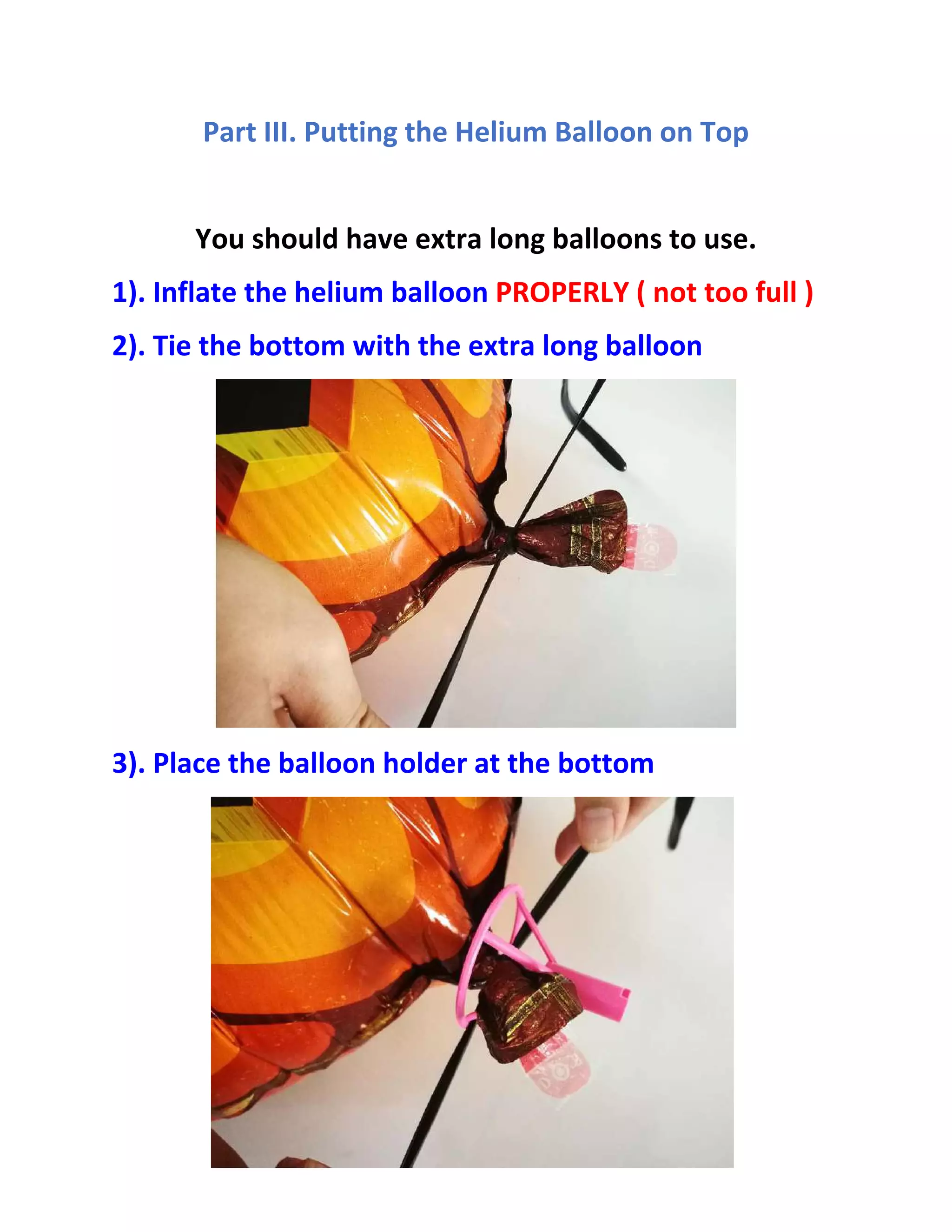 Spiral Balloon Column Stand Instruction - Party Zealot | PDF