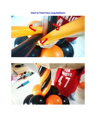 Spiral Balloon Column Stand Instruction - Party Zealot | PDF