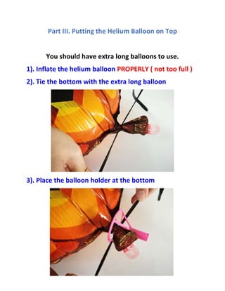 Spiral Balloon Column Stand Instruction - Party Zealot | PDF