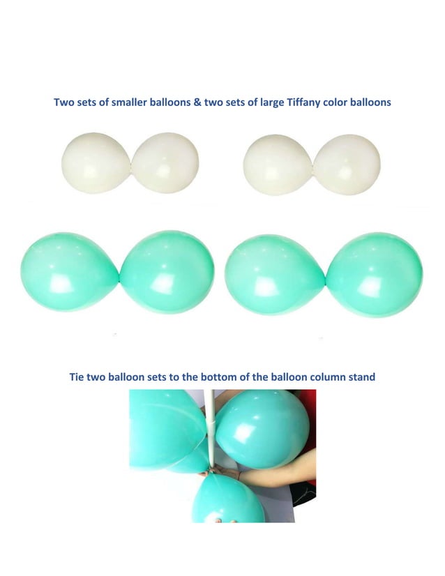 Spiral Balloon Column Stand Instruction - Party Zealot | PDF