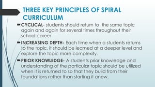 SPIRAL-CURRICULUM BY JEROME BRUNER An American psychologist who is best ...