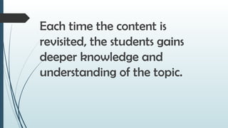 SPIRAL-CURRICULUM BY JEROME BRUNER An American psychologist who is best ...