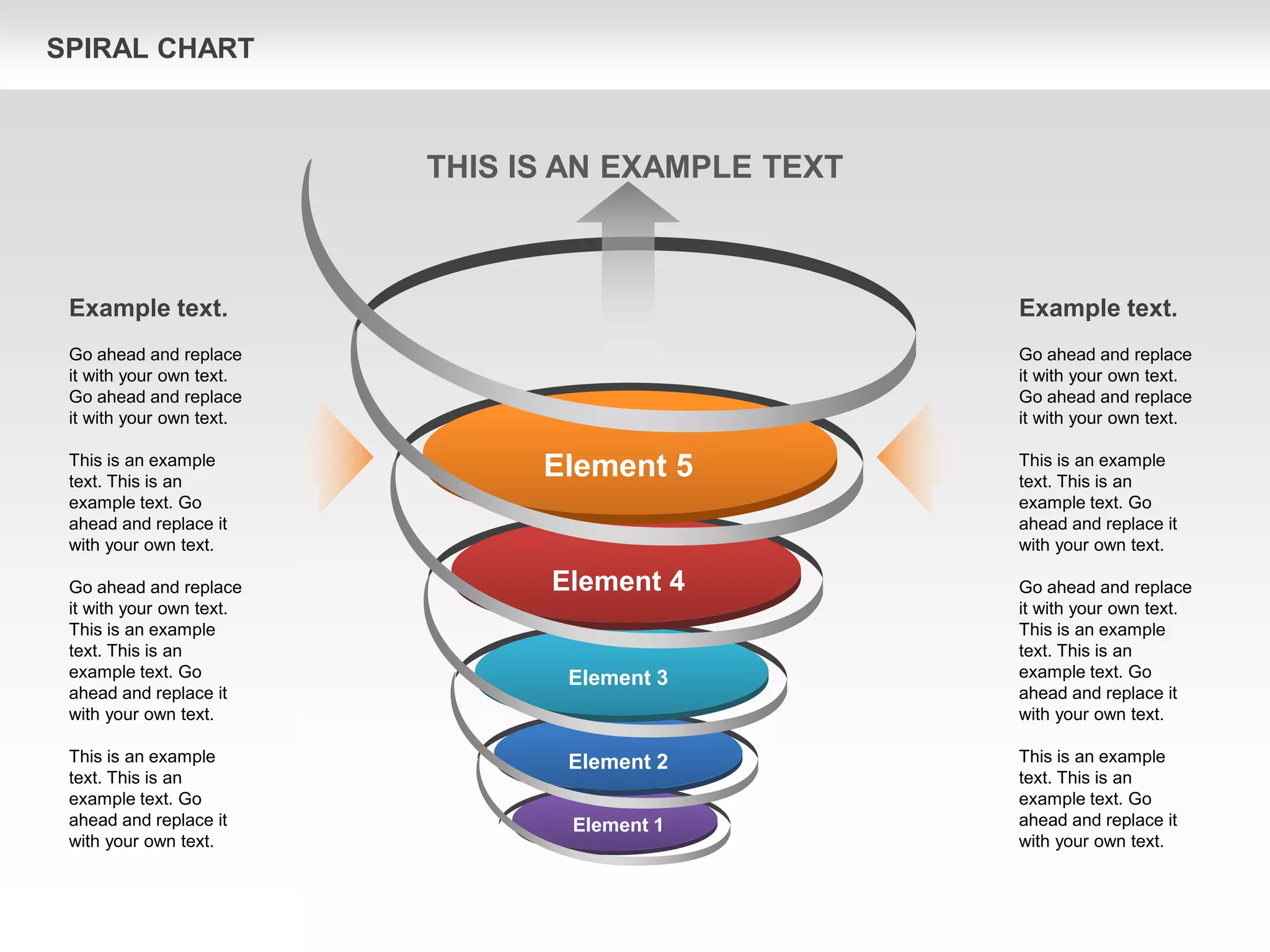 Spiral Funnel Chart (for PowerPoint and Google Slides) | PPTX