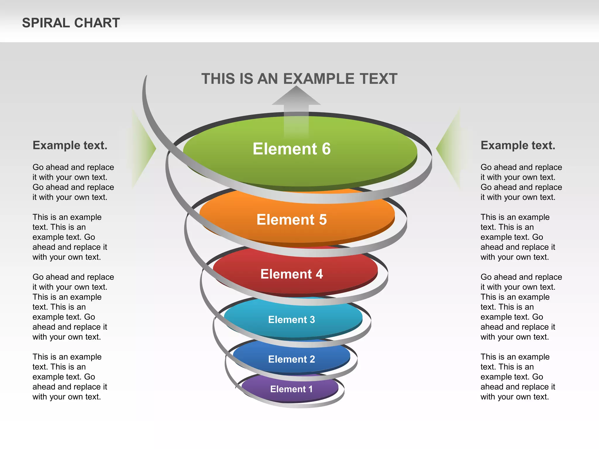 Spiral Funnel Chart (for PowerPoint and Google Slides) | PPTX