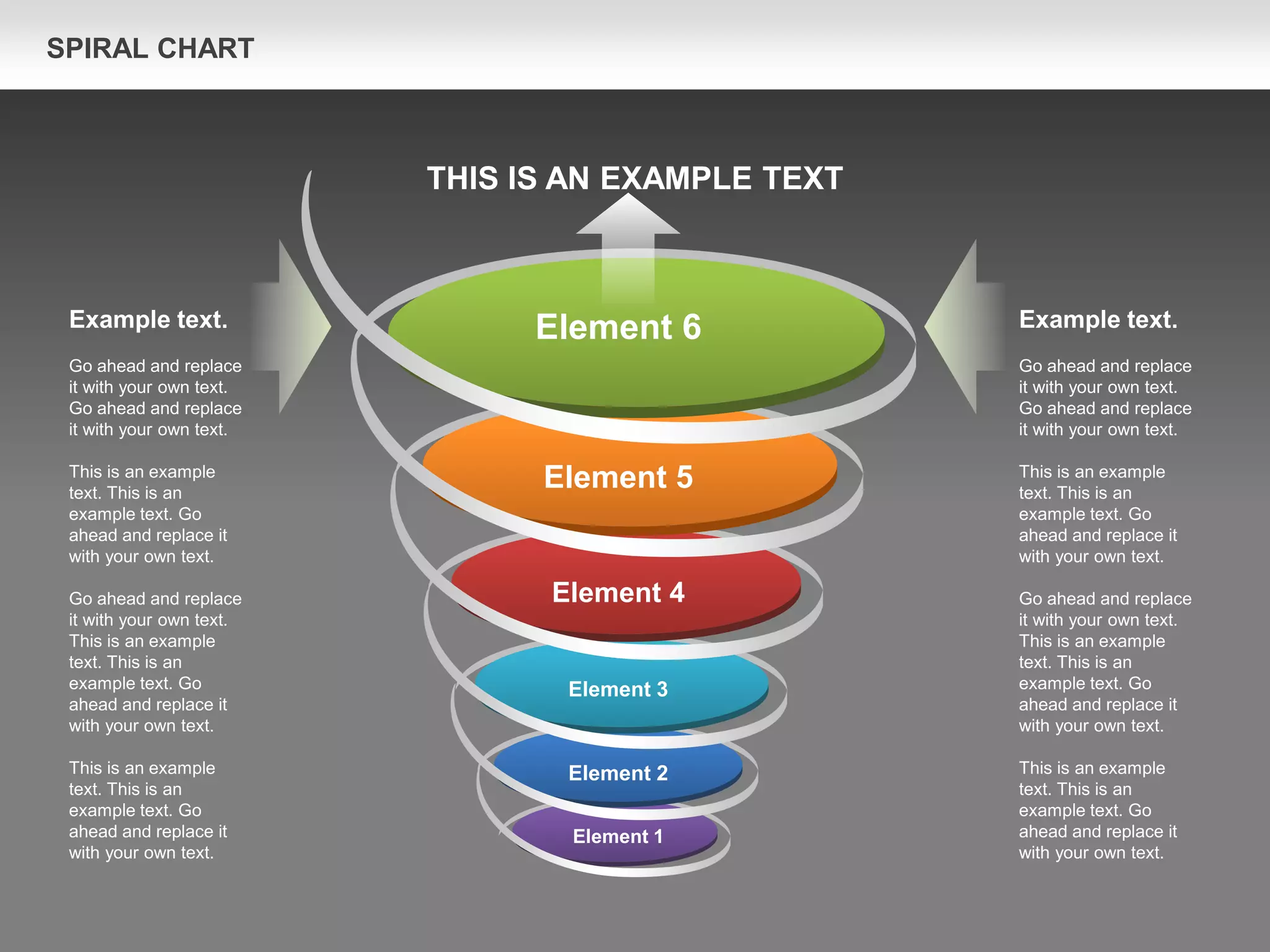 Spiral Funnel Chart (for PowerPoint and Google Slides) | PPTX