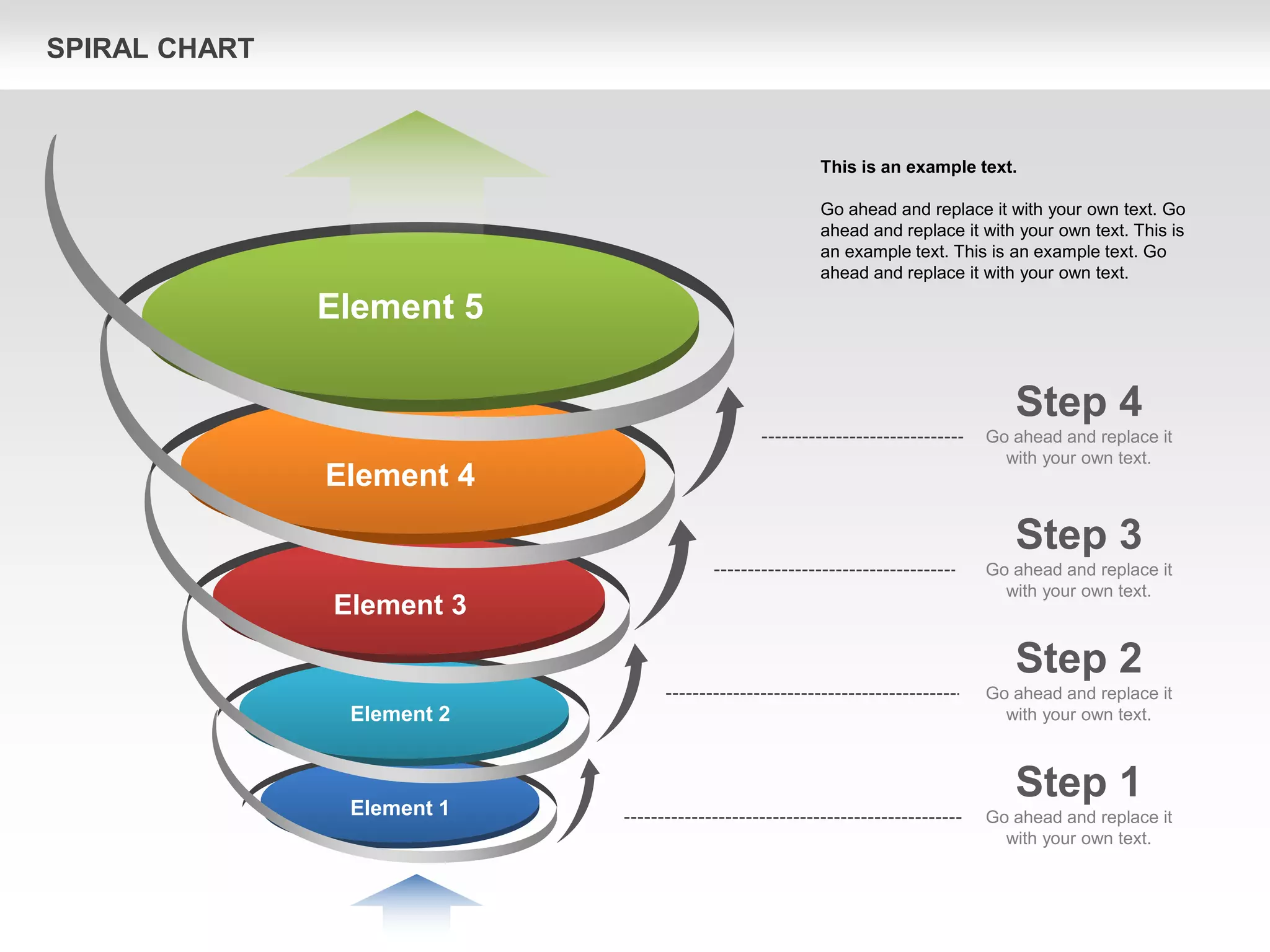 Spiral Funnel Chart (for PowerPoint and Google Slides) | PPTX