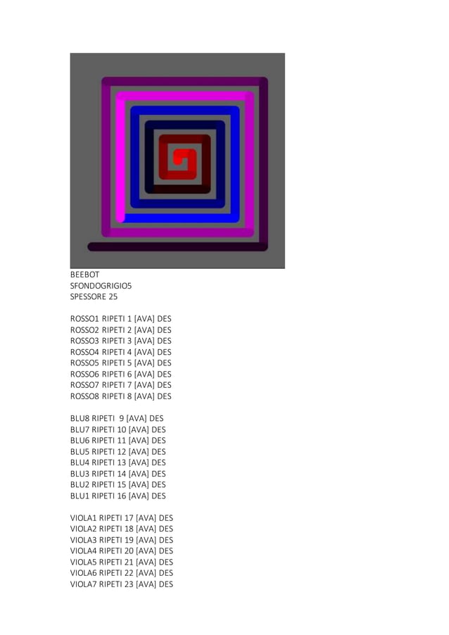Spirale.quadrata.tricolore | DOCX