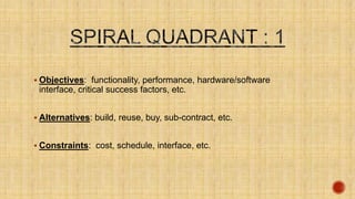 Spiral model : System analysis and design | PPTX