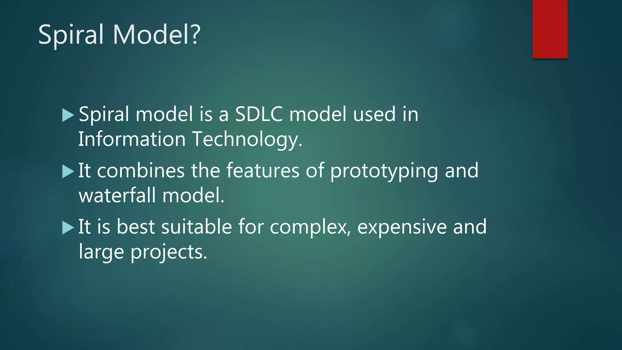 Spiral Model - Software Development Life Cycle (SDLC) | PPTX ...